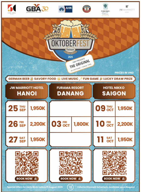 베트남 ‘맥주 잔치’ … 옥토버페스트, 하노이·다낭·호찌민서 9월·10월 개최 – VIET BIZ : 베트남 비즈니스